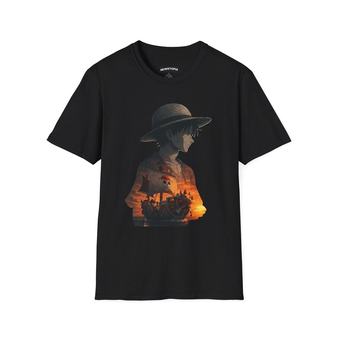 Monkey D. Luffy One Piece Graffiti Portrait T-shirt | Street Art Style ...