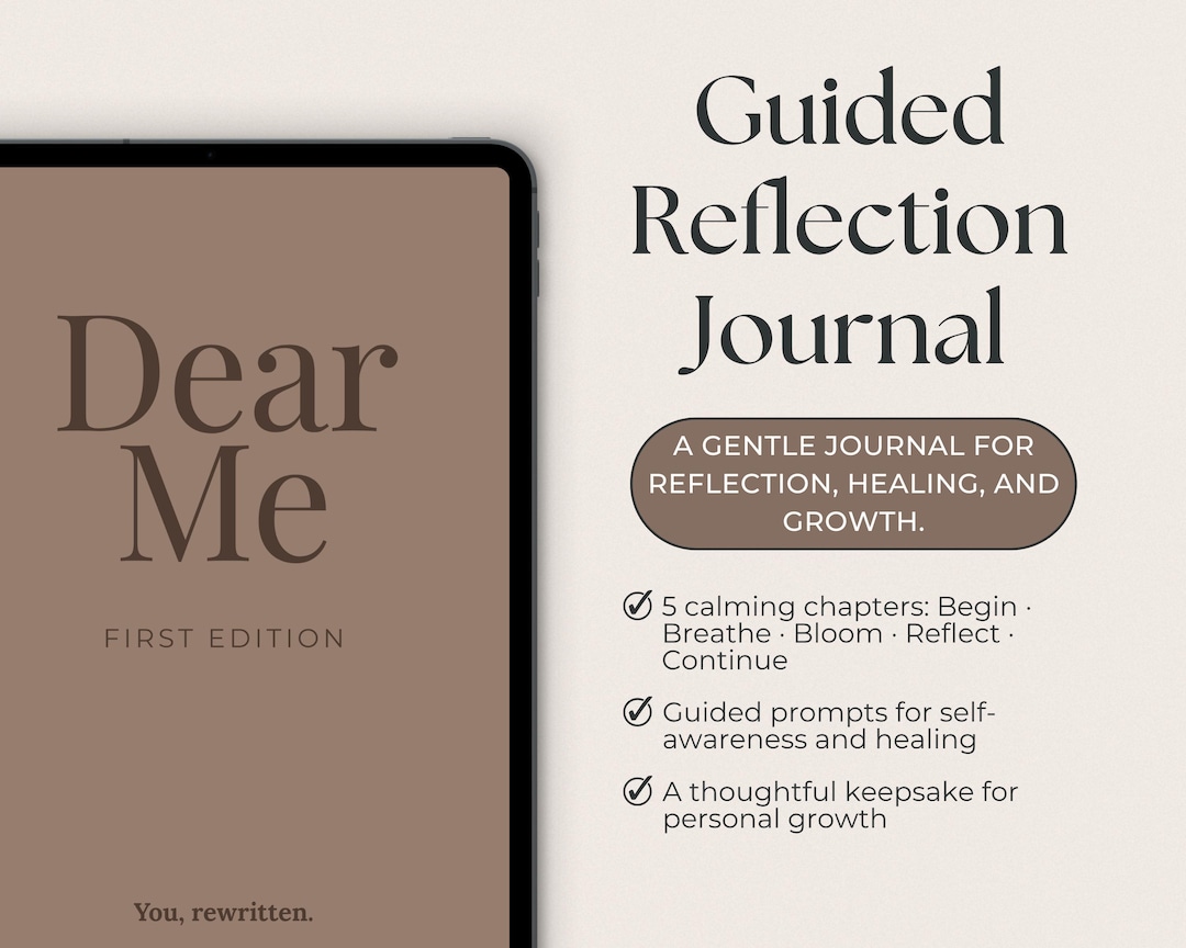 Reflection Journal for Personal Growth · Guided Prompts · Printable ...