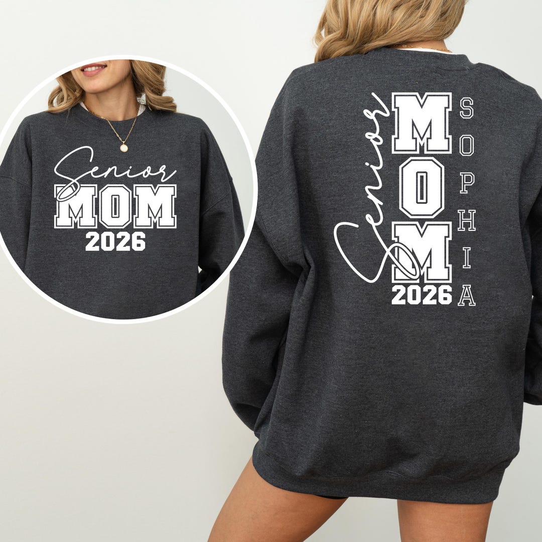 Senior Mom 2026 Sweatshirt, Graduation Mom Crewneck - Etsy