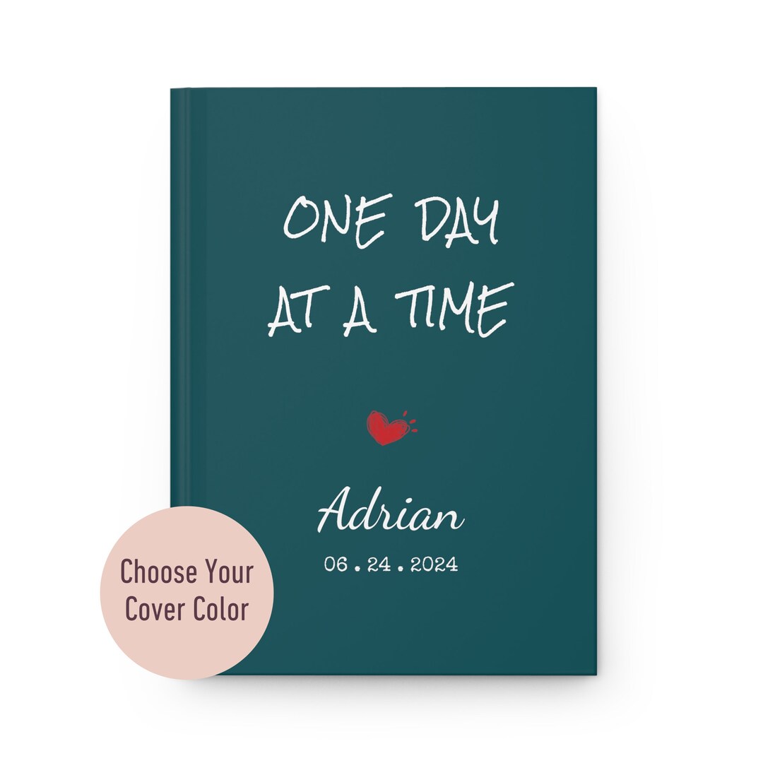 MEN Recovery Gift Journal Him, Custom Sponsor Anniversary Thank You ...