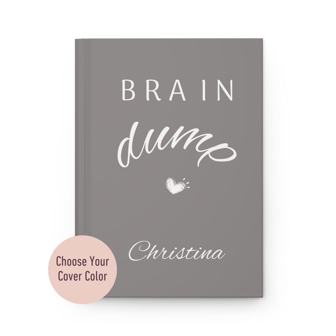 Brain Dump Journal Stress Anxiety Gift, Self Awareness Mental ...