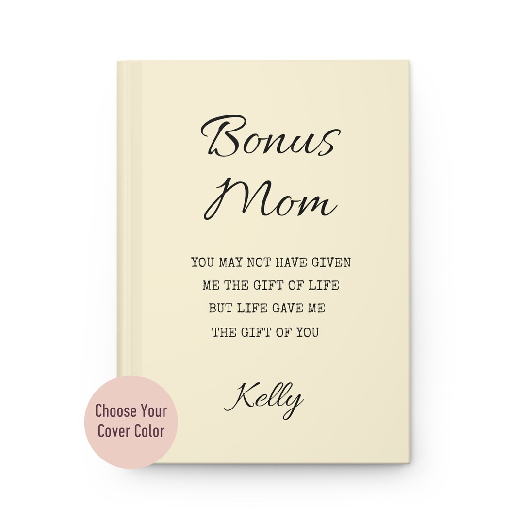 Personalized Step Mom Gift From Daughter Son, Bonus Mom Wedding Gift ...