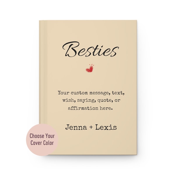 Best Friend Journal - Etsy