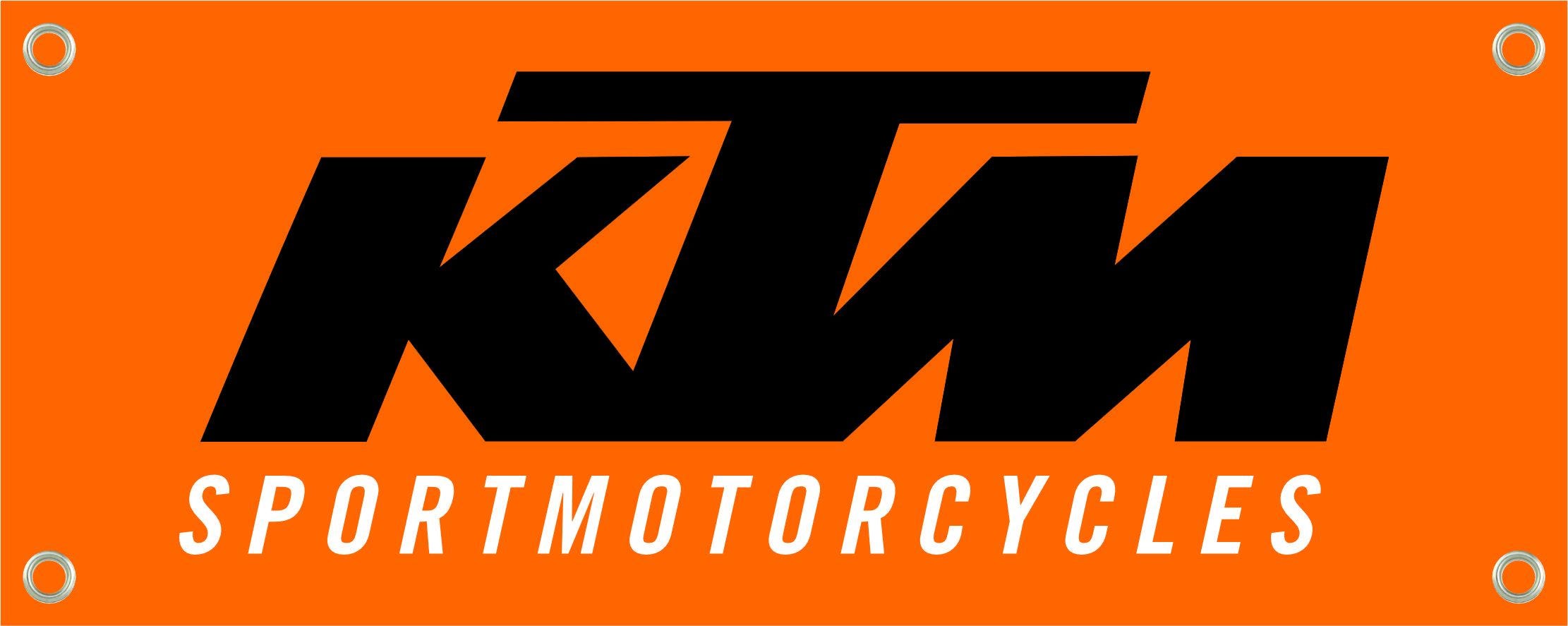 KTM Logo Vinyl Banner: Garage, Shop, or Showroom Decor - Etsy