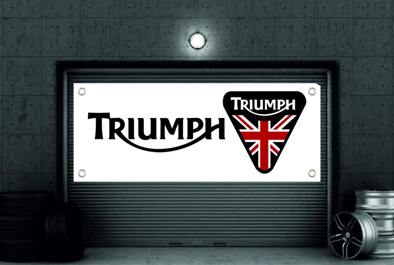 Triumph Logo Vinyl Banner: Garage, Shop, or Showroom Decor - Etsy
