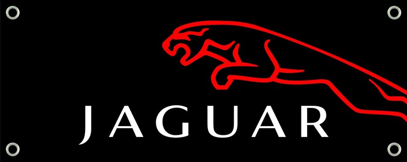 Jaguar Logo Vinyl Banner: Garage, Shop, or Showroom Decor - Etsy