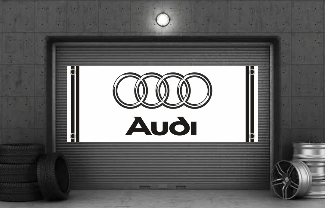 Audi Logo Vinyl Banner: Garage, Office, Showroom Decor - Etsy Australia