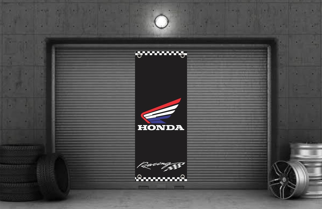 Honda Racing Vinyl Banner: Garage, Office, Showroom Decor - Etsy
