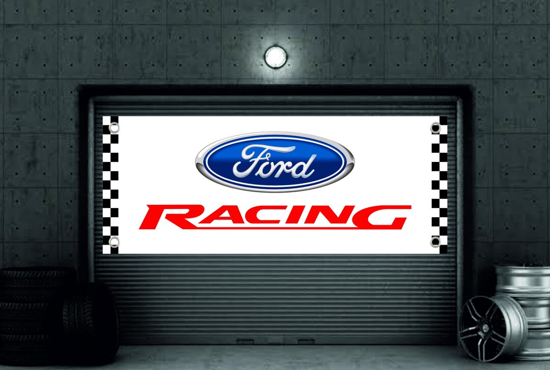 Ford Racing Logo Vinyl Banner - Garage, Shop, Showroom Decor - Etsy ...
