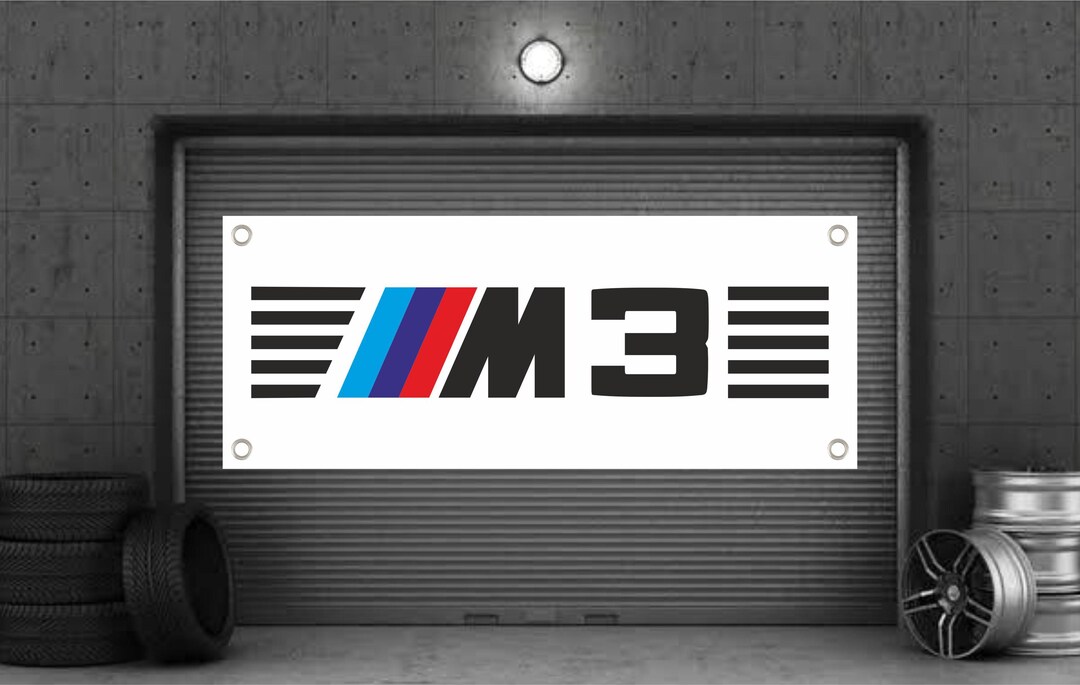 BMW M3 Logo Banner: Garage, Office, Showroom Vinyl Sign - Etsy Canada