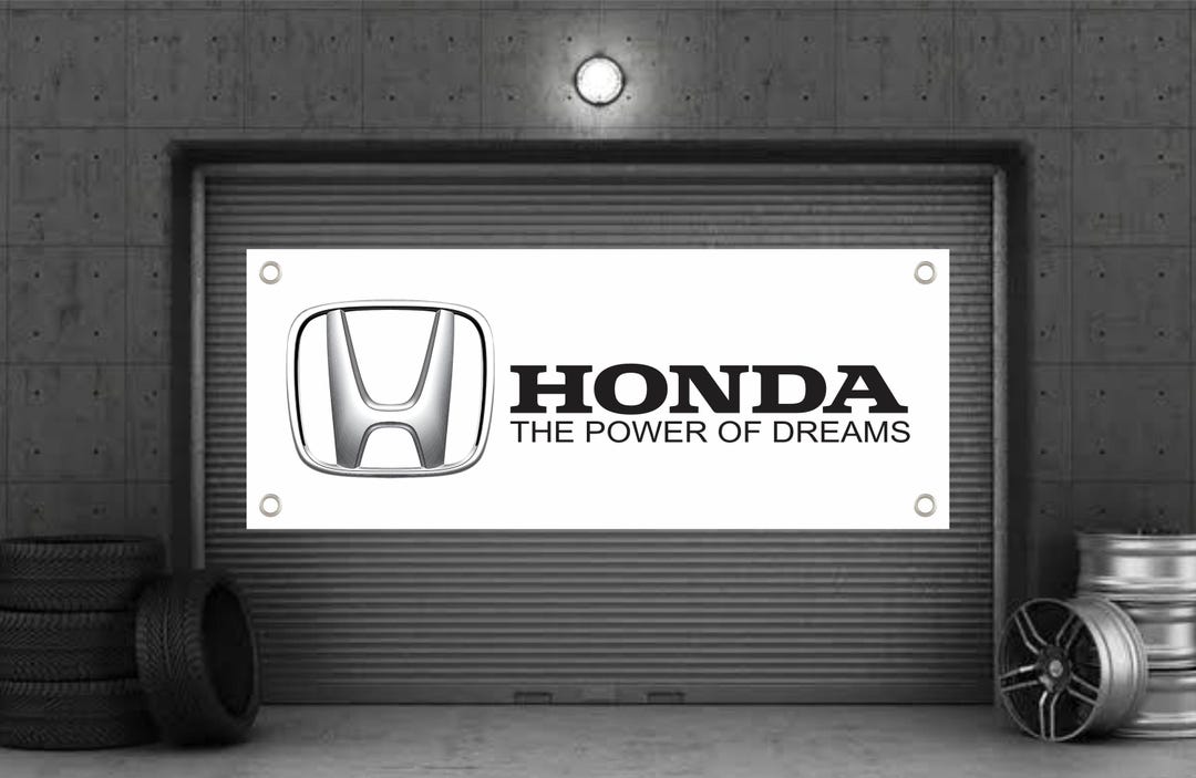 Honda Logo Vinyl Banner: Garage, Office, Showroom Decor - Etsy