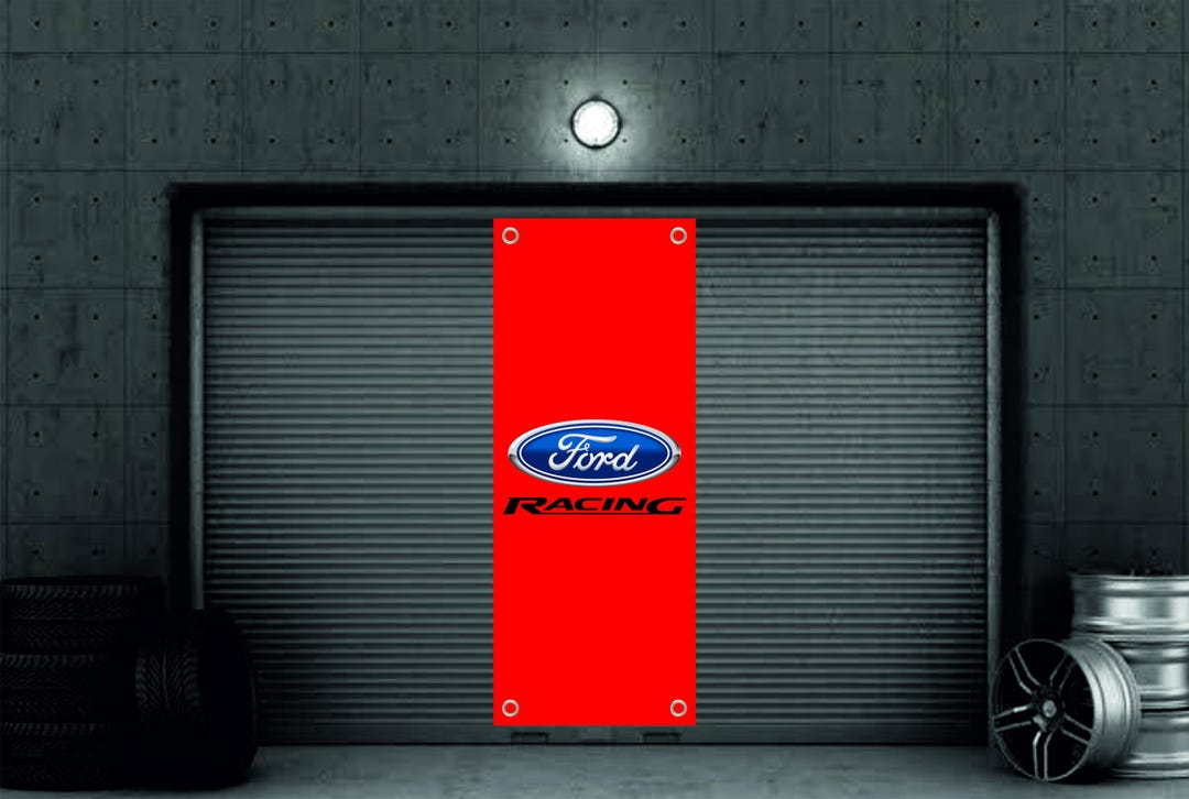 Ford Racing Logo Vinyl Banner: Garage, Shop, or Showroom Decor - Etsy