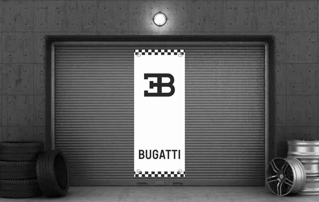 Bugatti Logo Vinyl Banner: Garage, Shop, Showroom Decor - Etsy