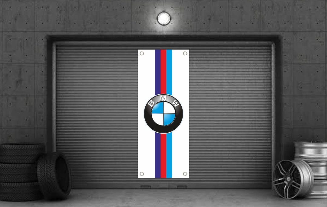 BMW Logo Vinyl Banner: Garage, Auto Shop Decor - Etsy