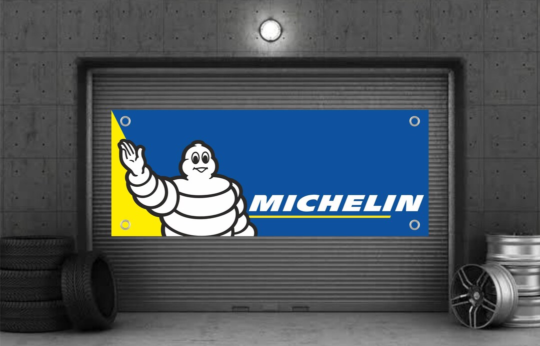 Michelin Man Logo Vinyl Banner - Garage, Shop, Showroom Decor - Etsy