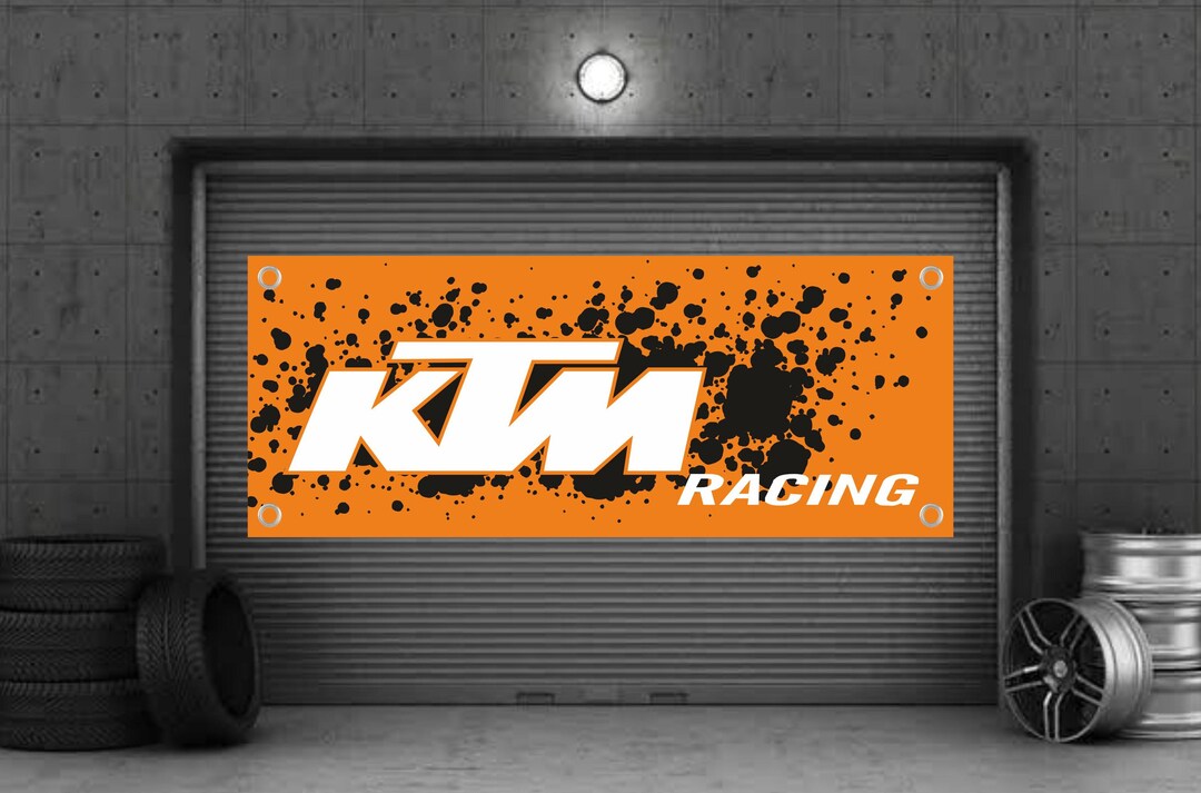 KTM Racing Logo Banner: Garage, Shop, or Office Vinyl Sign - Etsy