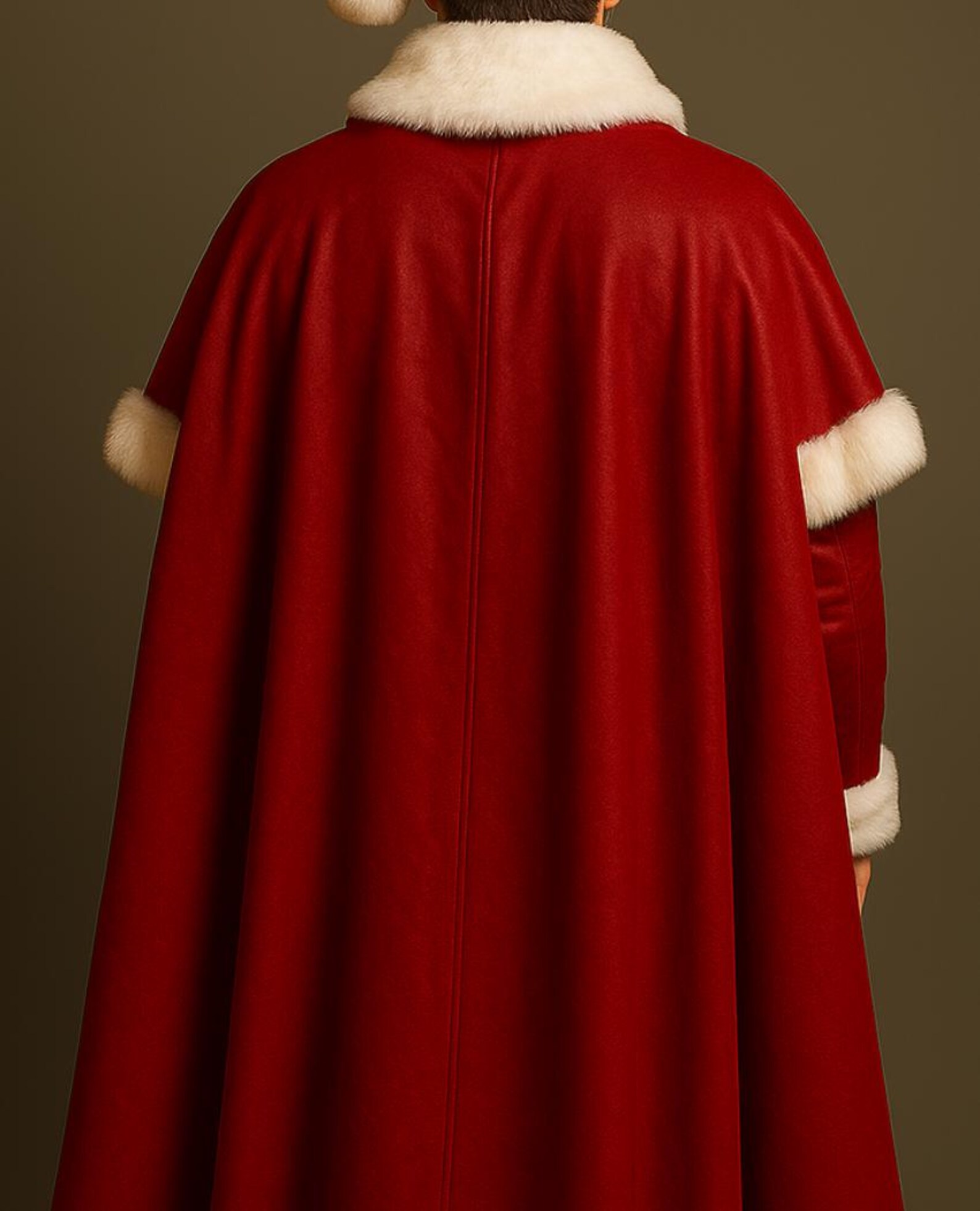 Men’s Red Leather Santa Costume, Classic Santa Suit - Etsy
