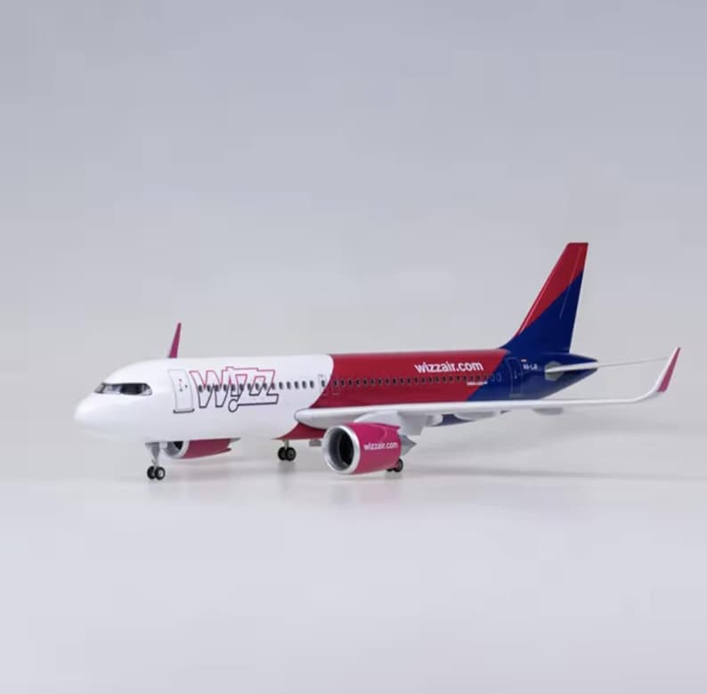 Wizz Air Airbus A320neo Airplane Model 1:80 Resin Airplane Collectible ...