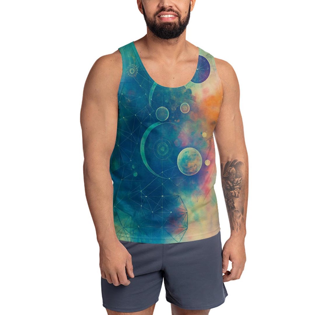Cosmic Nebula Galaxy Tank Top Men | All-over Print Space Astronomy ...