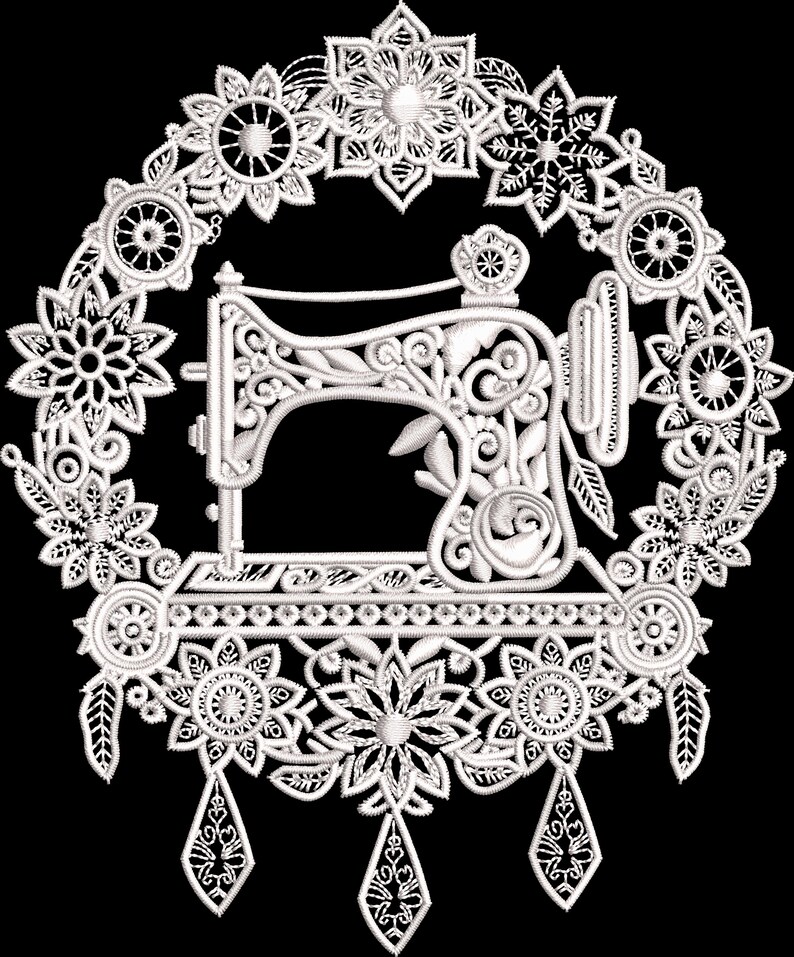 FSL Sewing Machine Embroidery Design Standalone Lace Sewing Machine ...