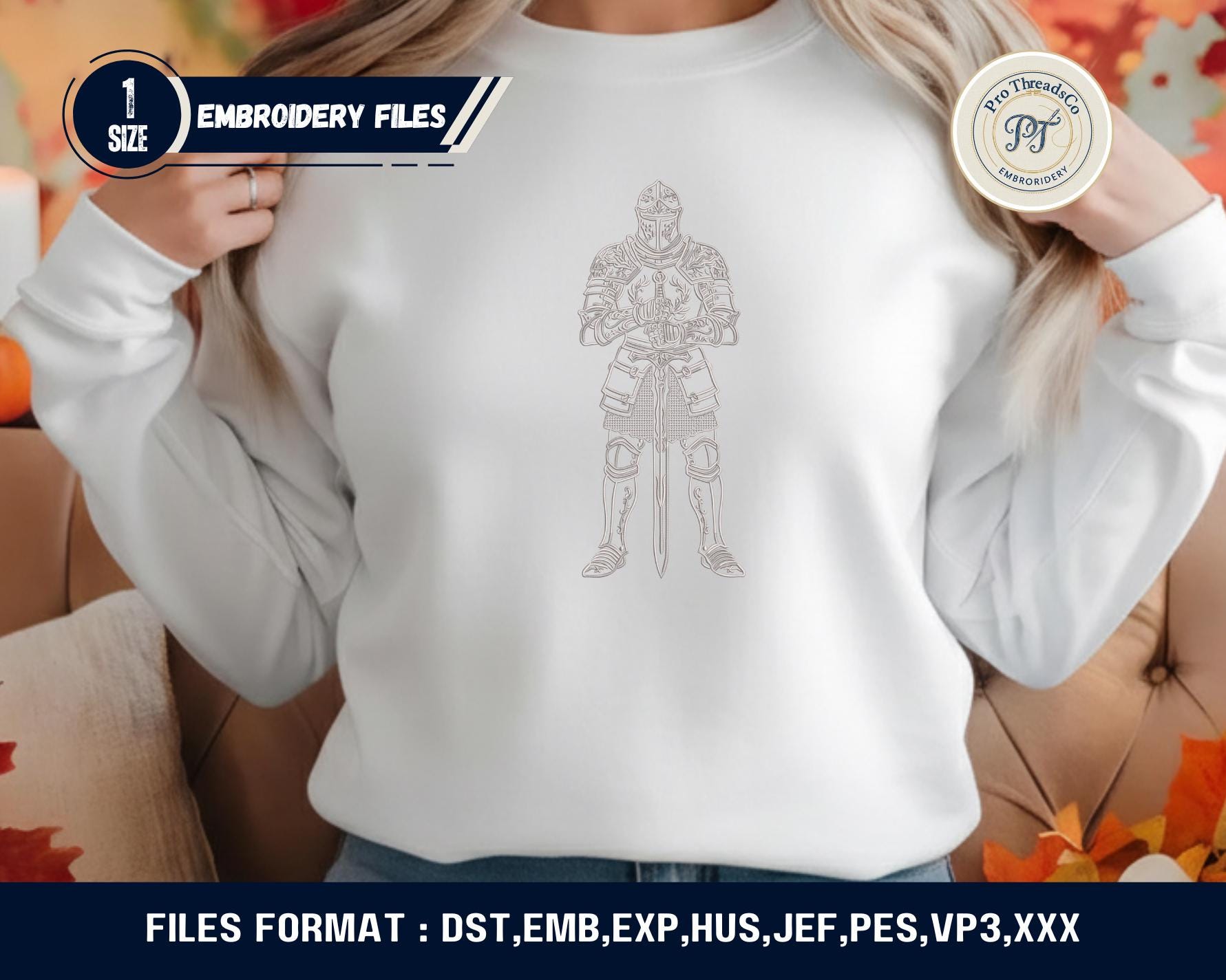 Knight Warrior Embroidery Design Medieval Fighter Line Art Machine ...