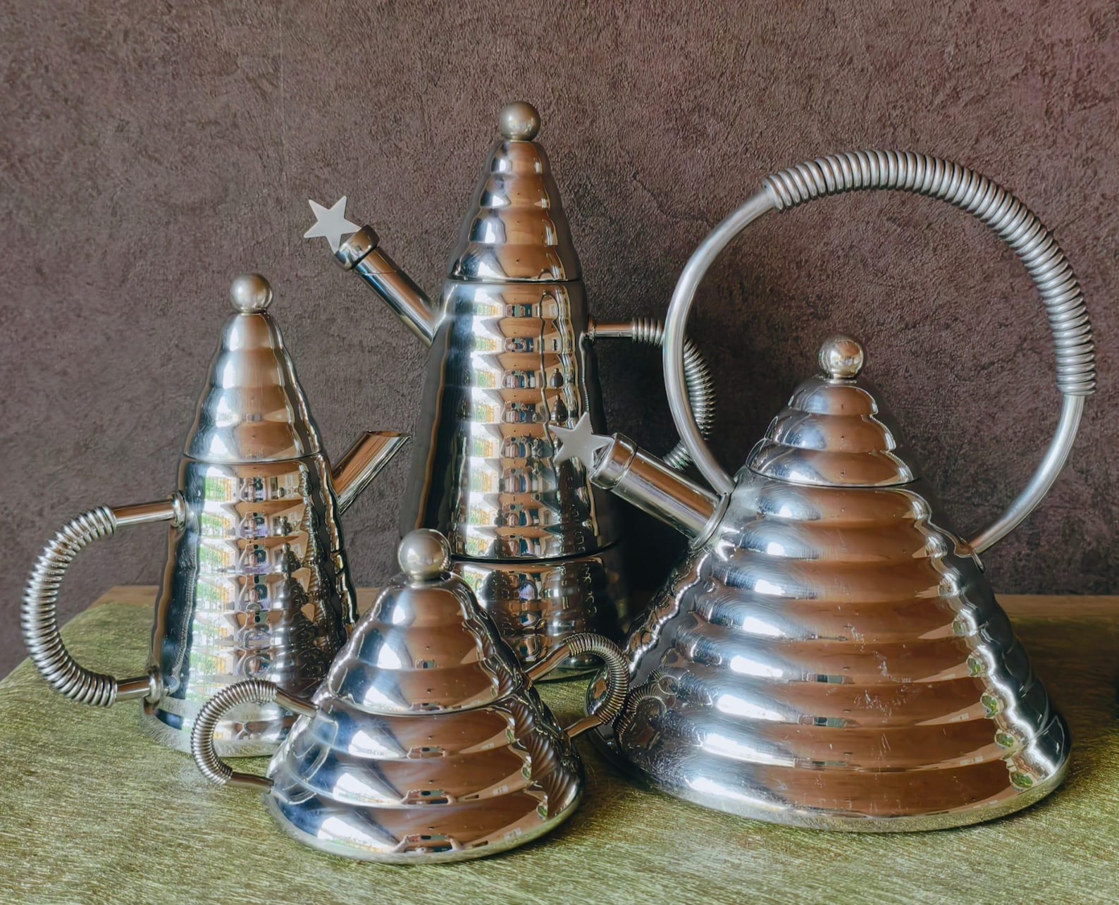 Vintage Italian 80s Stella Collection Archimede Coffee Set: Espresso ...