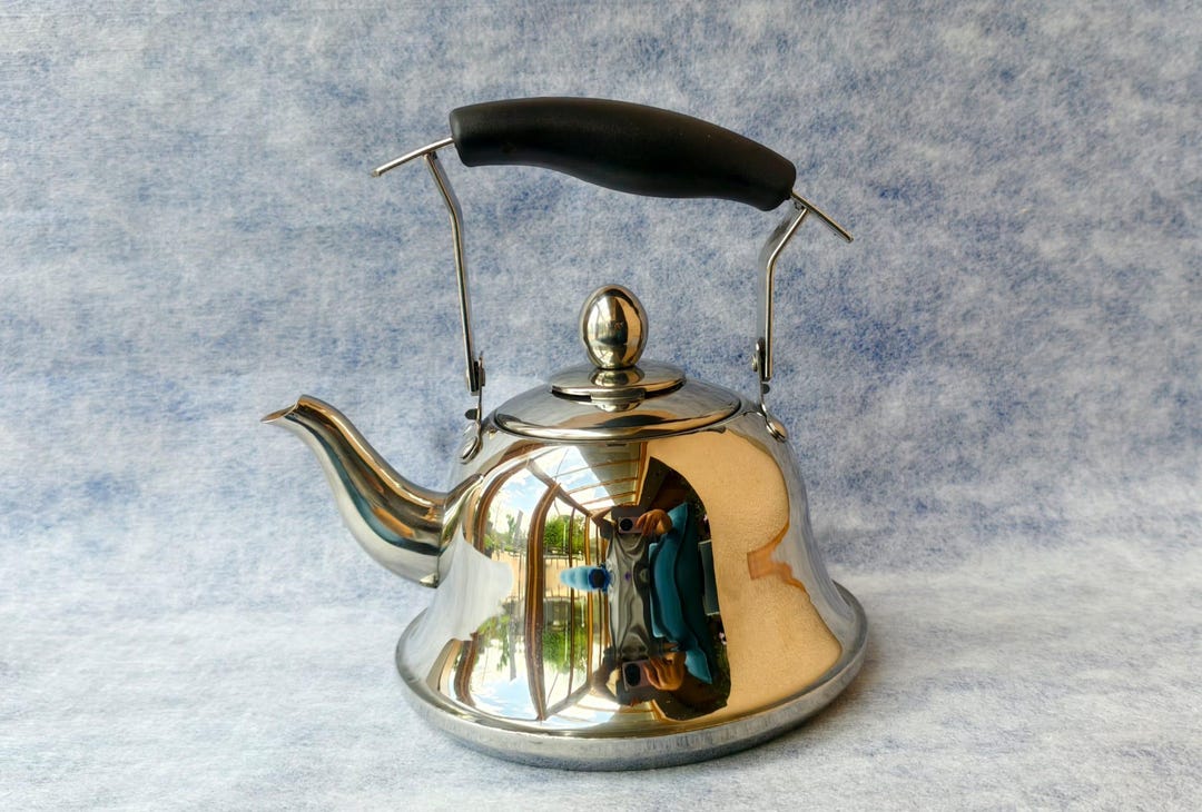 Vintage Lily of the Valley Kettle: 1980s Bauhaus Memphis Style Gift ...