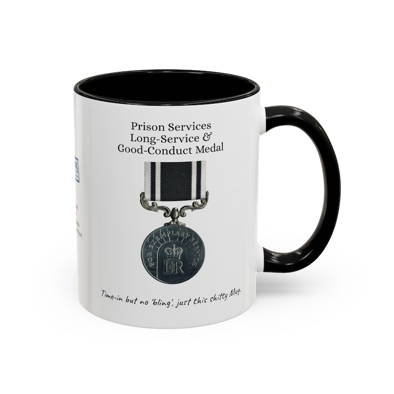 Prison Officer Long Service Mug – Humorous Missing Medal or Retirement ...