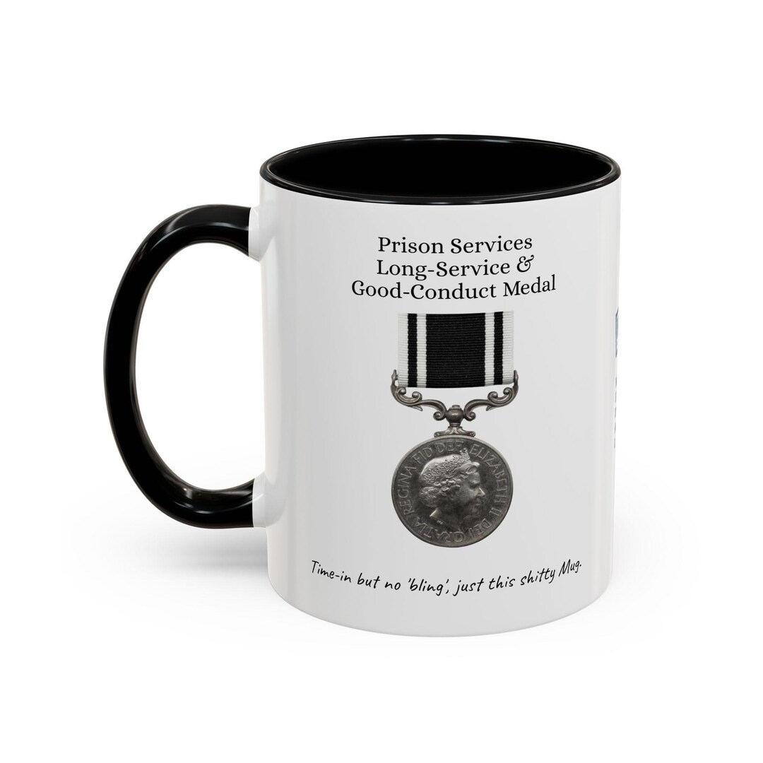Prison Officer Long Service Mug – Humorous Missing Medal or Retirement ...