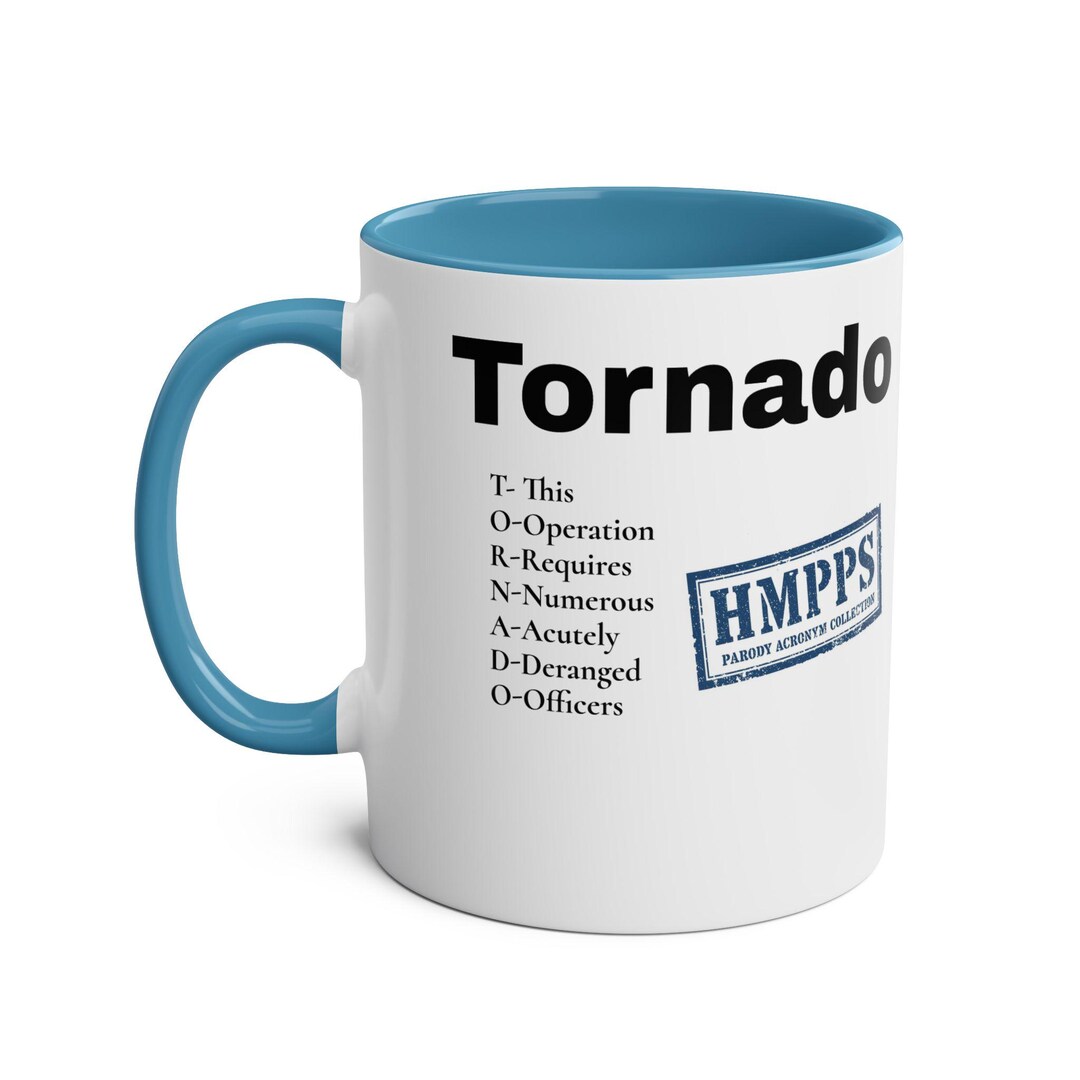 Tornado Prison Officers Two-tone Coffee Mug With Tornado Design, Prison ...