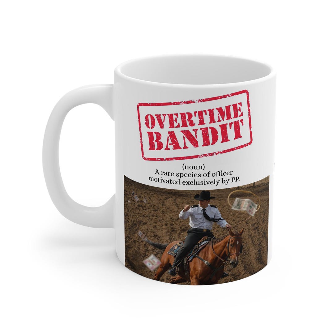 Overtime Bandit Prison Officer Funny Mug - Etsy