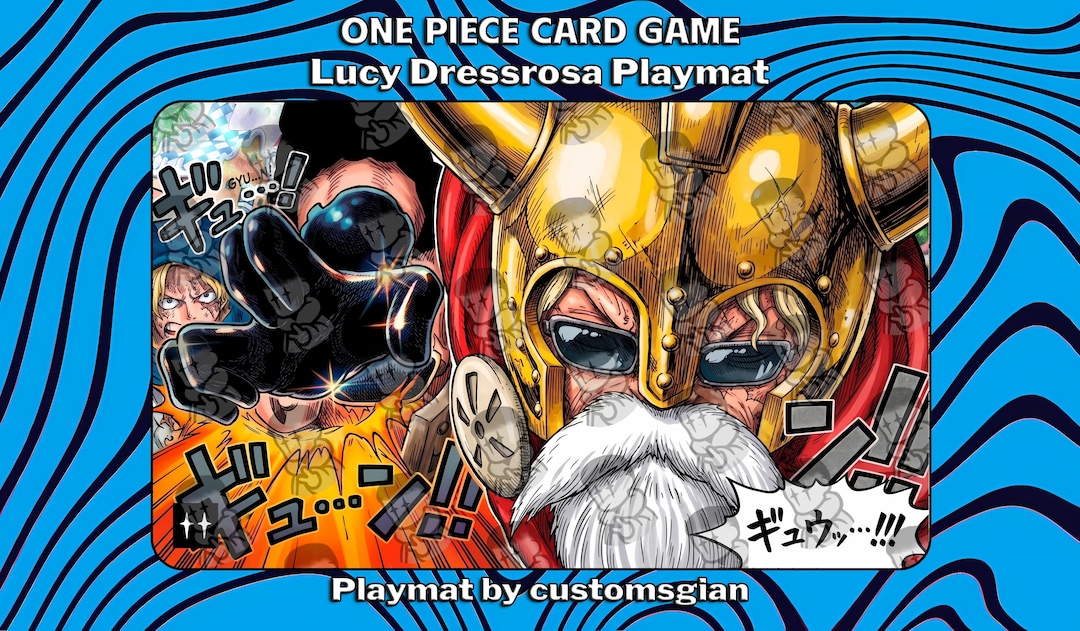 Lucy Dressrosa Playmat | Custom Anime Art Desk Mat | Non-slip Gaming ...