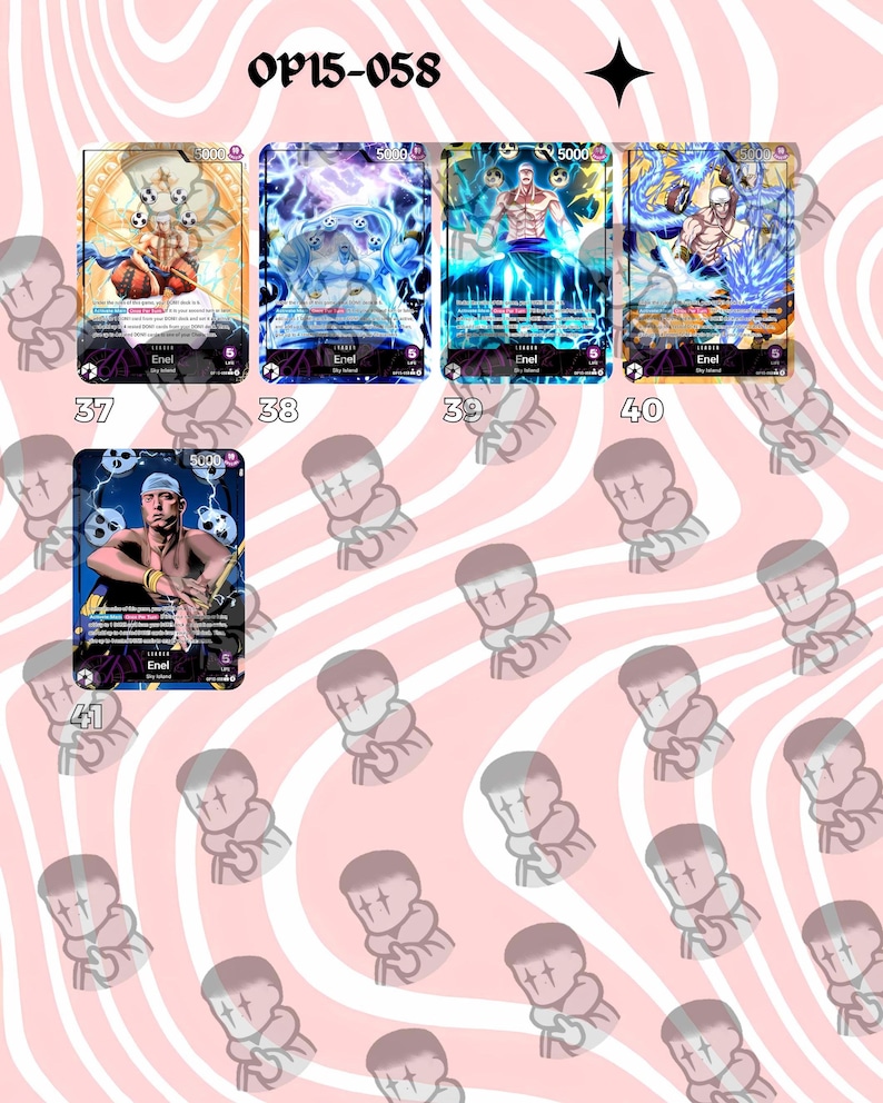 Enel (OP15), Custom Leader of One Piece TCG Purple - Etsy