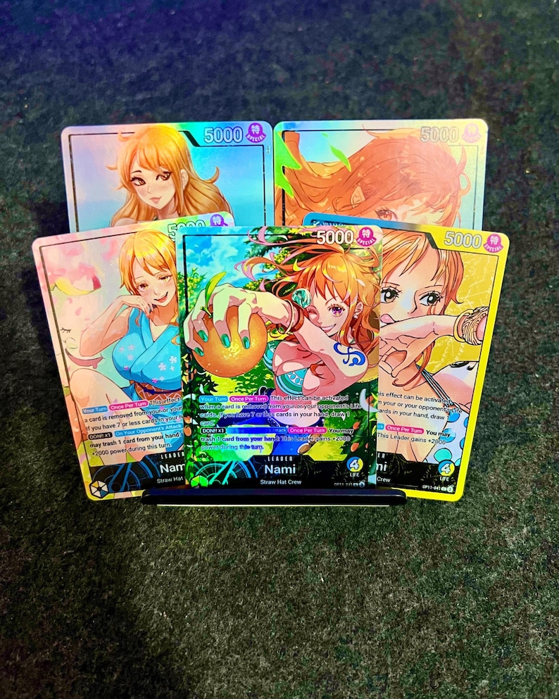 Nami (OP11), Custom Leader of One Piece TCG Blue Yellow - Etsy