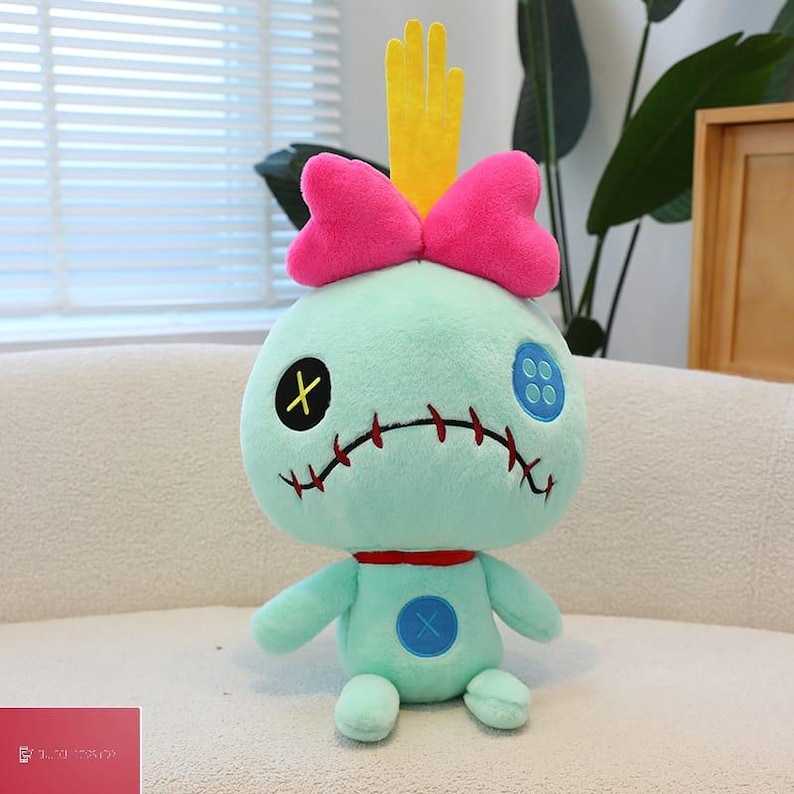 Scrump Plush Doll From Lilo & Stitch - Cute Rag Doll With Pink Bow - Etsy