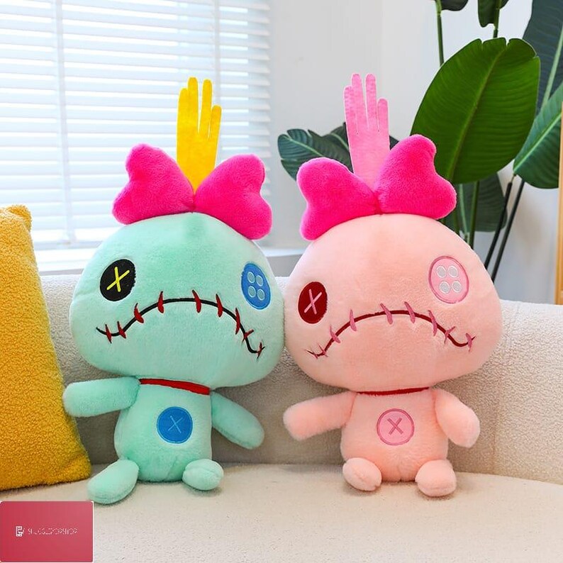 Scrump Plush Doll From Lilo & Stitch - Cute Rag Doll With Pink Bow - Etsy
