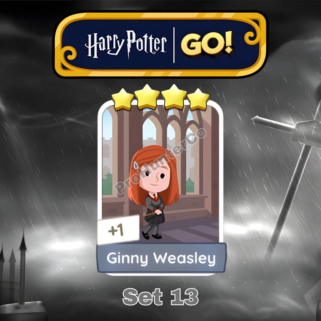 Ginny Weasley Set - 13 Monopoly_go 4 Star Stickers - Harry Potter Album ...