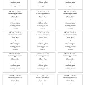 Editable Zam Zam Water Bottle Label | Islamic Wedding Favor (digital ...