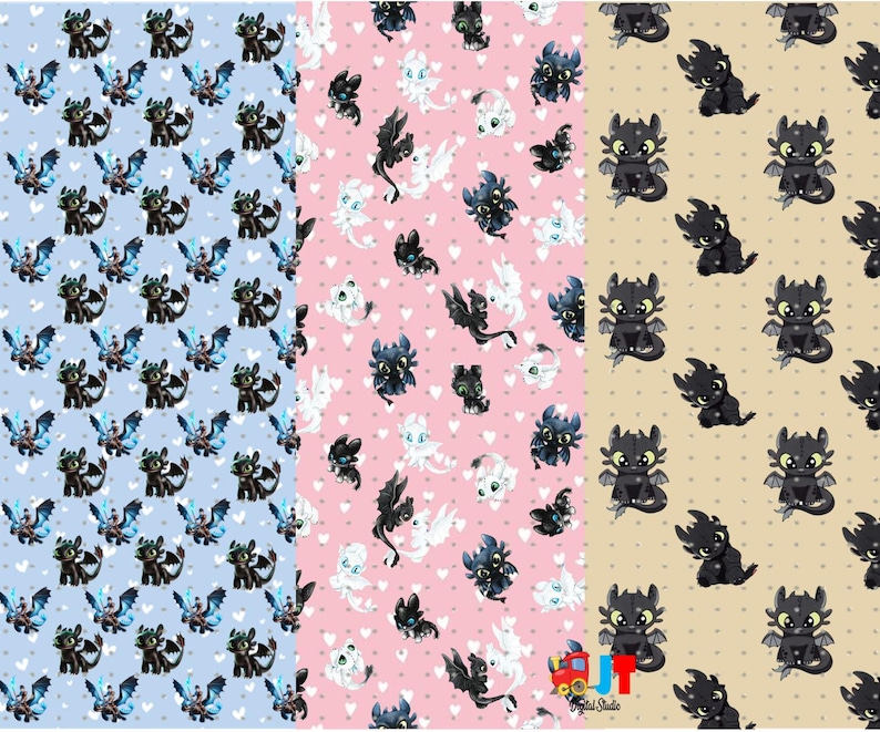 How to Train Your Dragon Digital Paper Pack: Party Decor, Scrapbooking ...