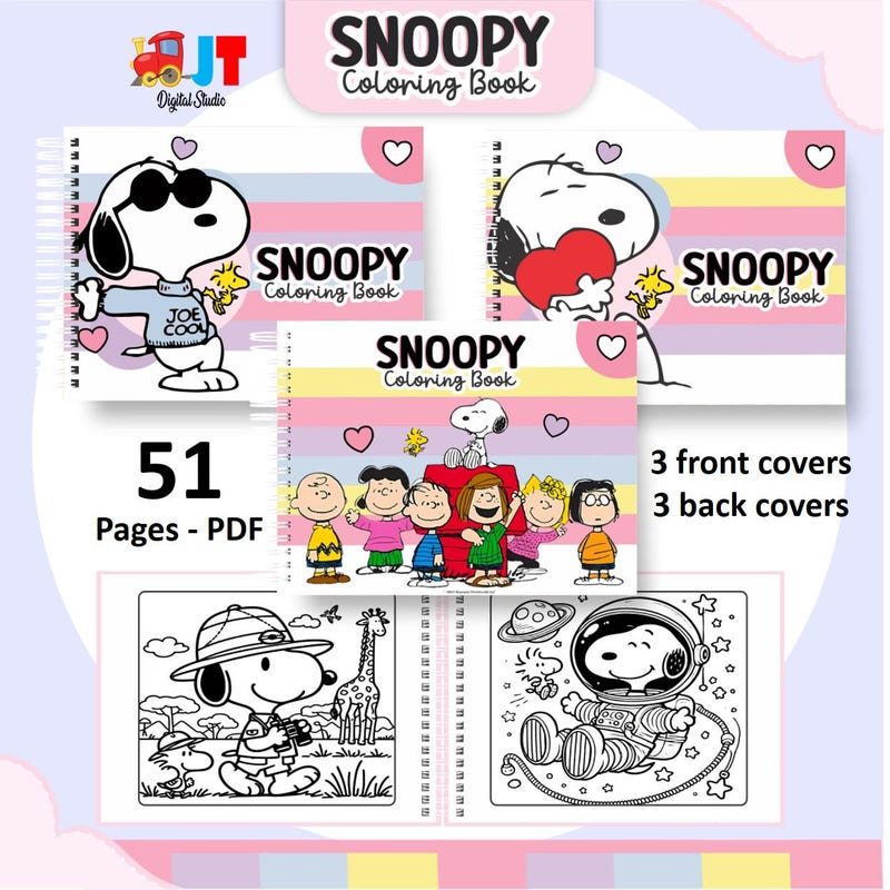 Snoopy Coloring Pages Png - Etsy