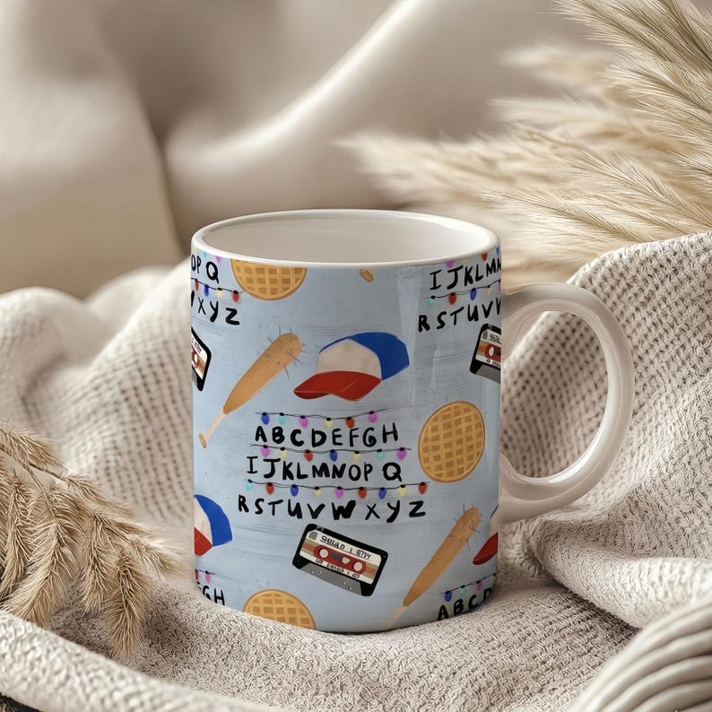 Stranger Things Inspired 80s Retro Horror Patterns | Waffle, Bat ...