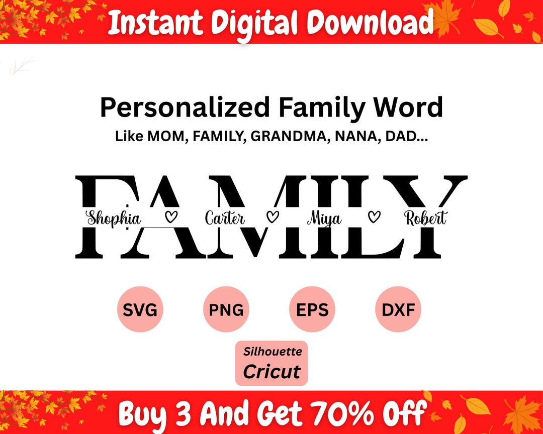 Personalized Family Name SVG, Custom Family Name Sign SVG, Surname SVG ...