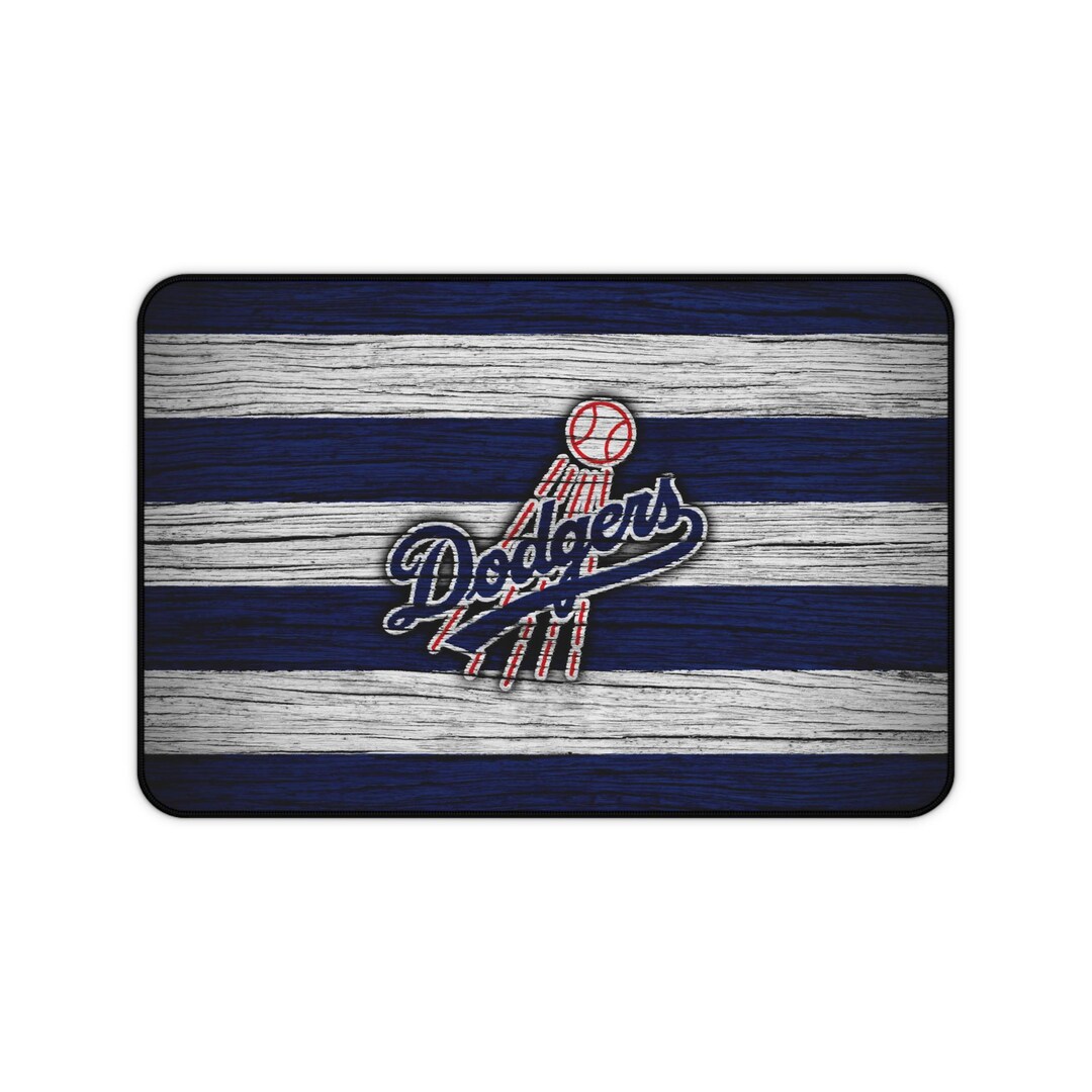 Dodgers Woodgrain Look High Definition Printed Desk Mat - Etsy