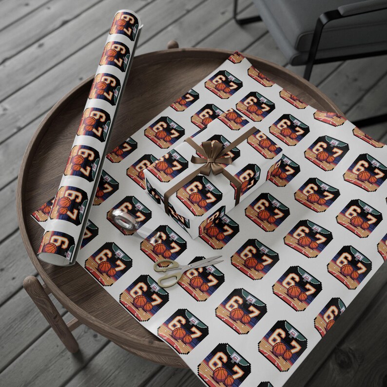 67 Funny Basketball Meme Wrapping Papers - Christmas Santa Cartoon ...