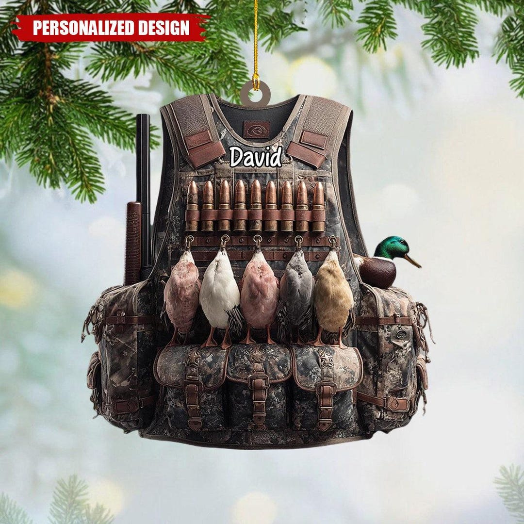 Personalized Duck Hunting Christmas Ornament Gift for Hunter - Etsy