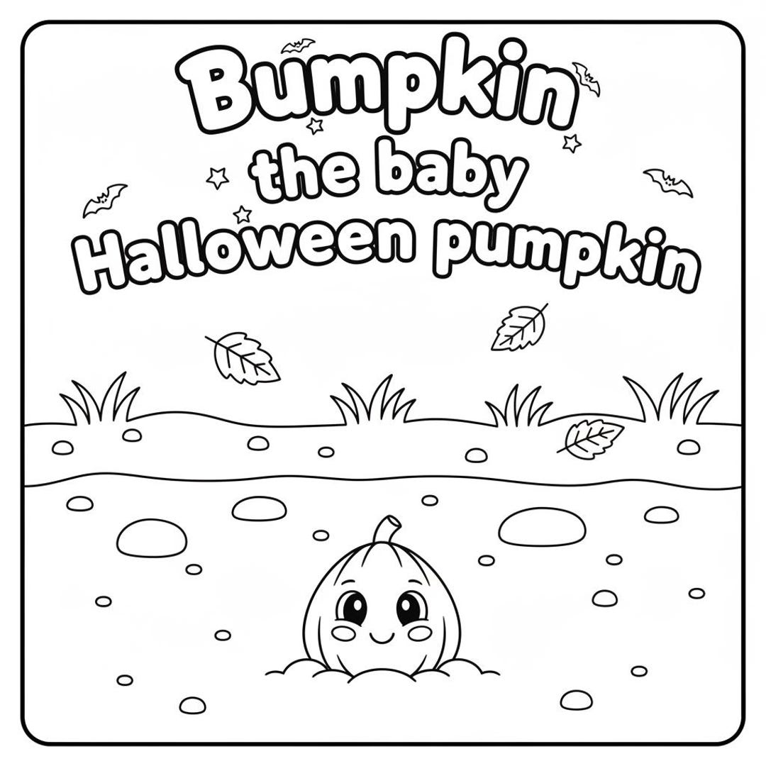 Short Story Halloween Coloring Pages for Children - Bumpkin the ...