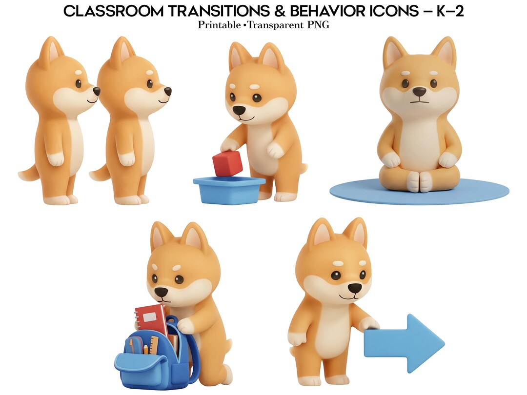 Classroom Transitions and Behavior Icons – K-2 Visual Supports ...