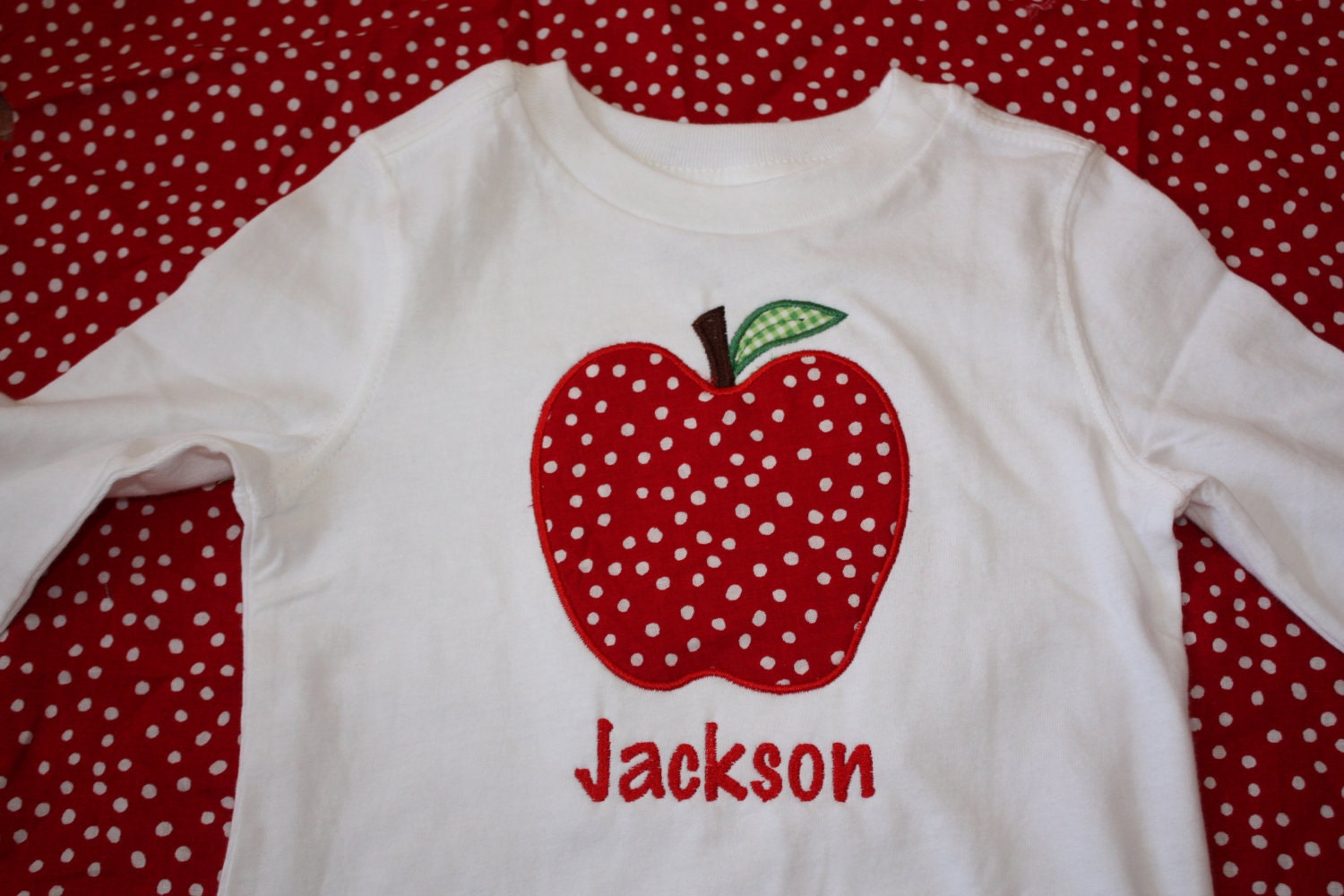 Personalized Applique Fall Apple Onesie or Tshirt - Etsy