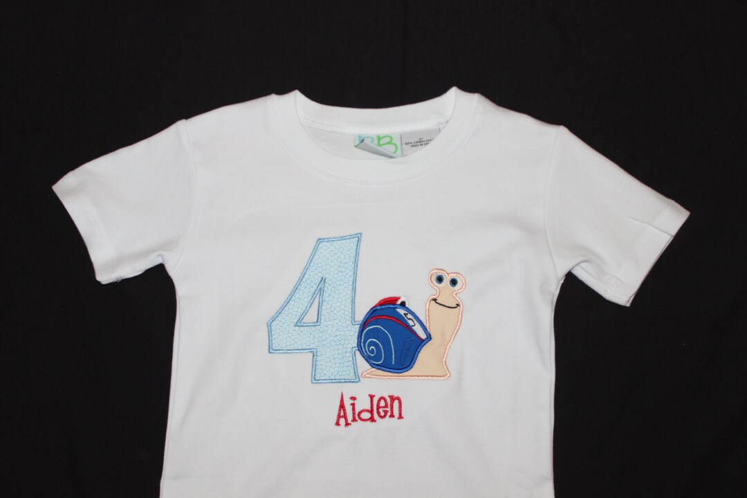 Personalized Turbo the Snail Birthday Onesie of Tshirt - Etsy