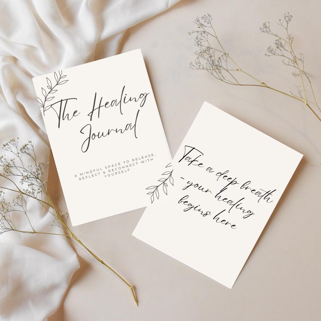 The Healing Journal | Printable Self-care Journal | Mindfulness ...